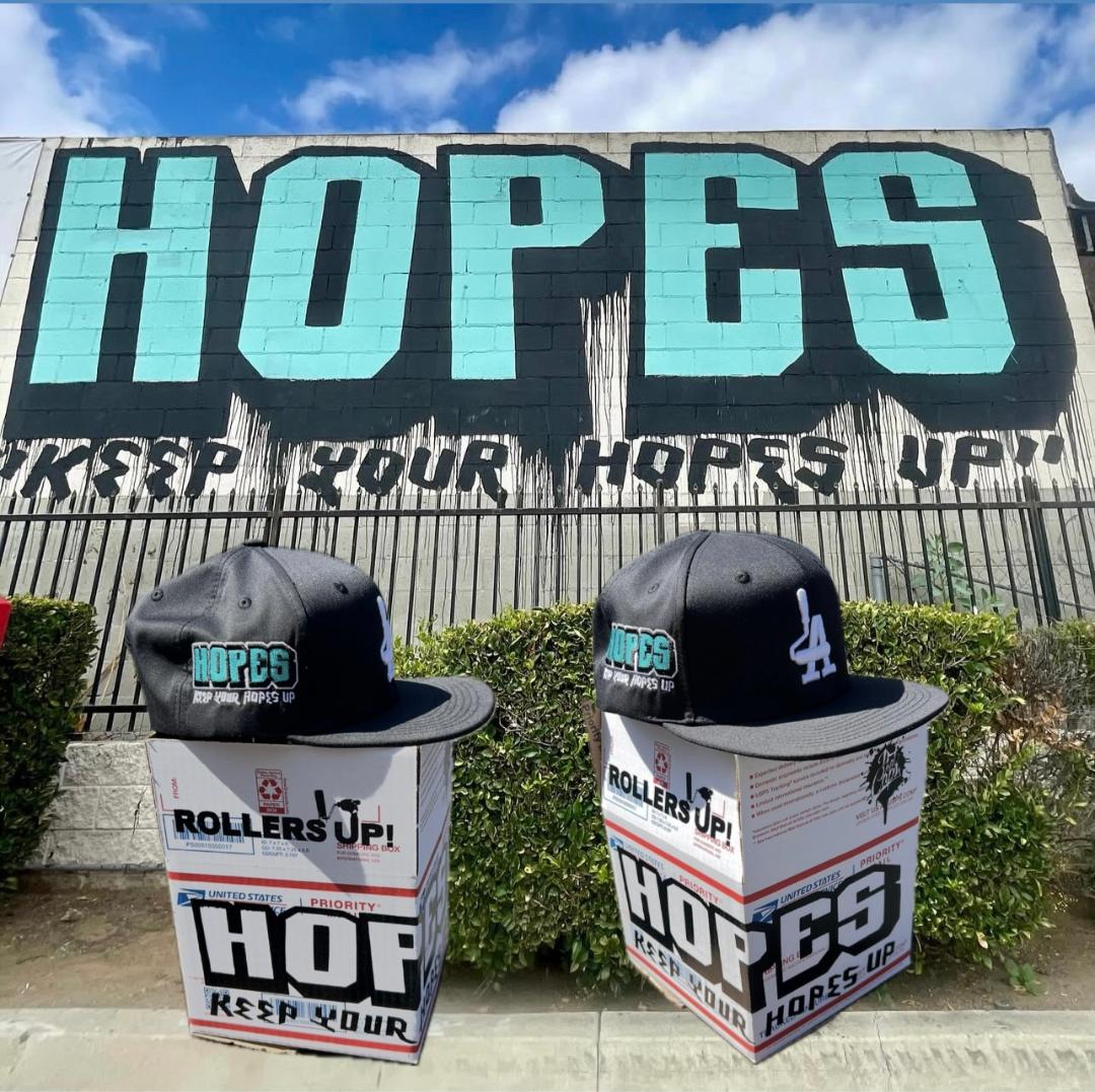 Phat Caps X Hopes LA Roller Snap Back (Teal)